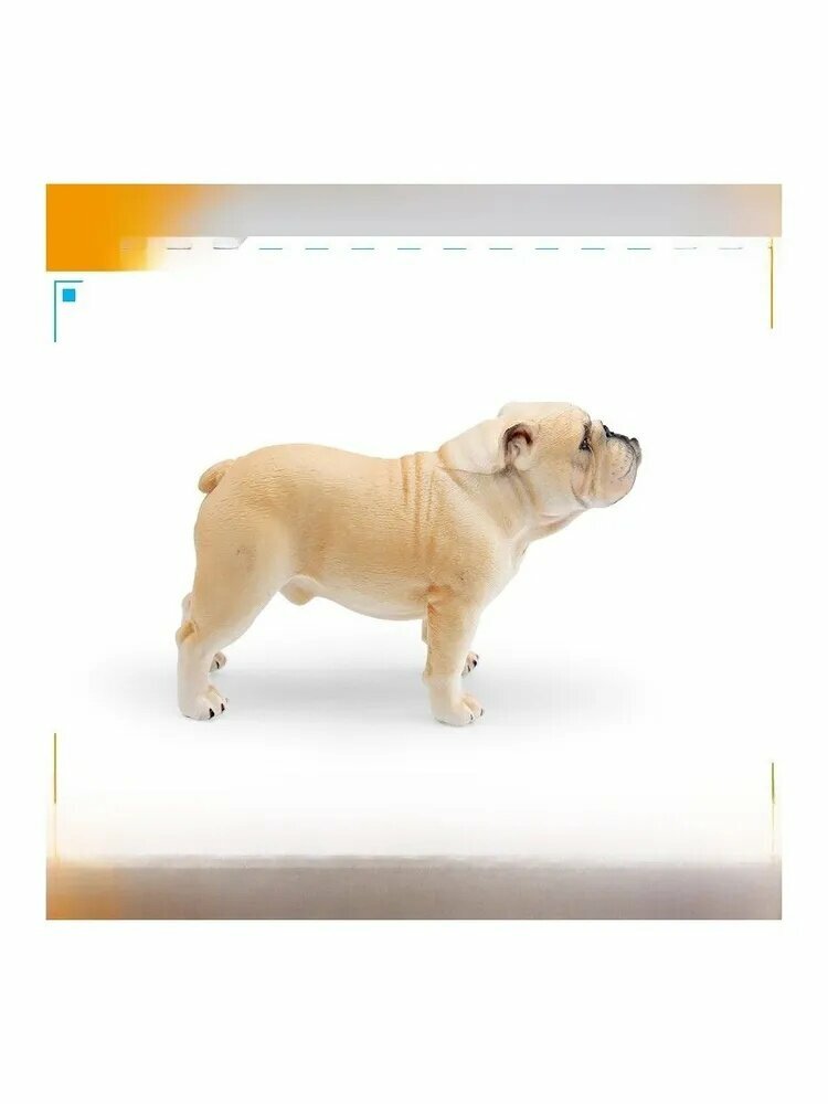 Bulldog pvc коллекционная игрушка статическая модель для детей и любителей животных styled