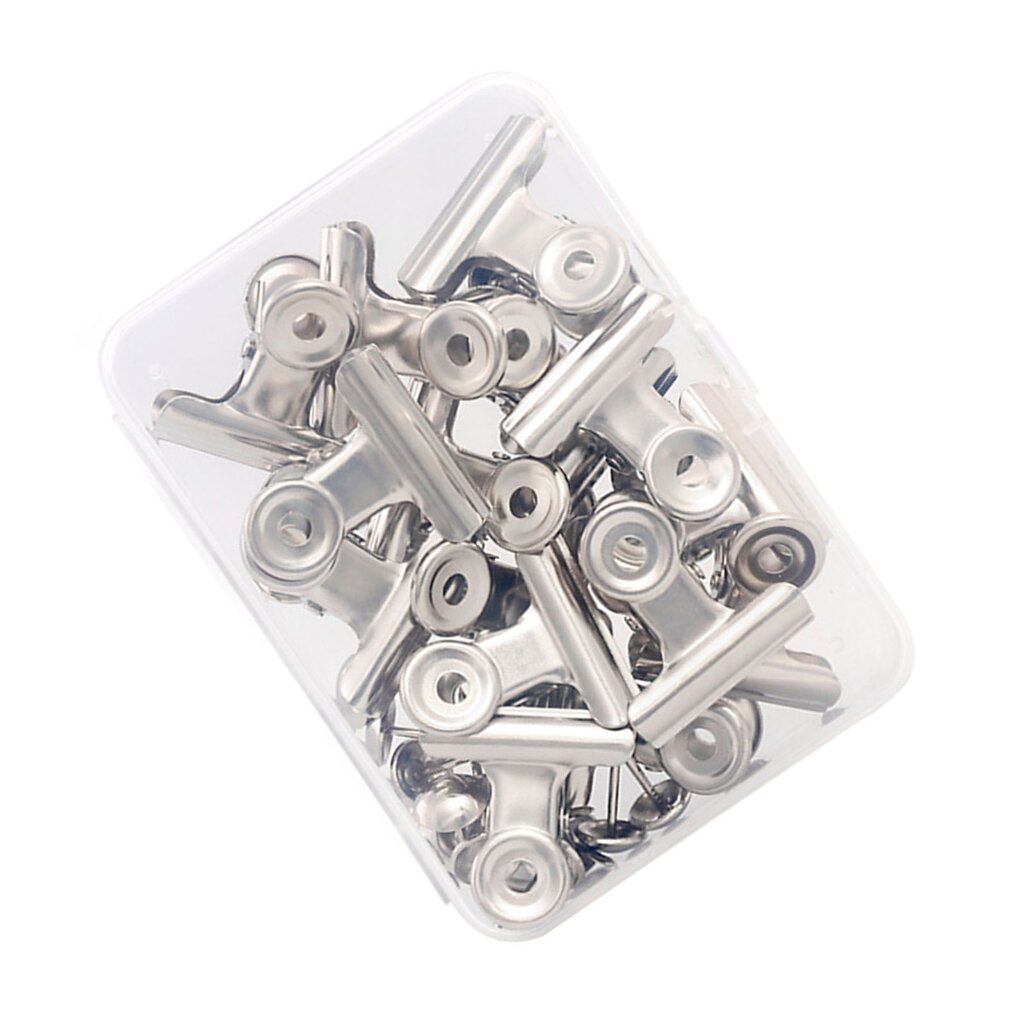 15шт Уплотнительный Зажим Из Нержавеющей Стали Металлический Сверхмощный Бумажный Зажим Файловые Зажимы для Пакета С Едой Квитанция О Получении Фото Файла Чертежная Доска