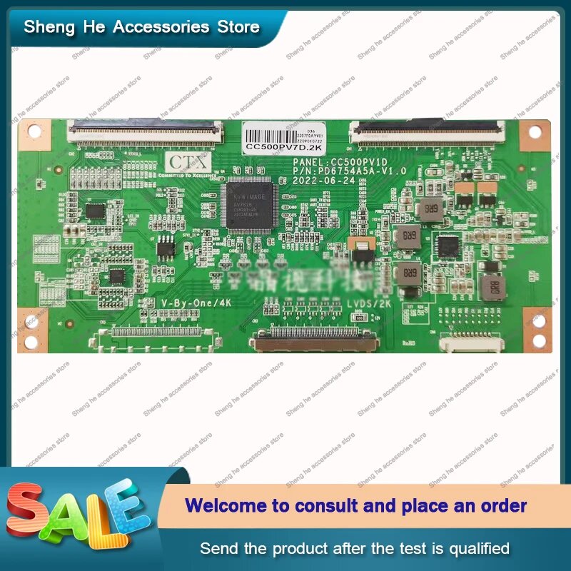 2K CC500PV5D CC500PV1D PD6754A5A-V1.0 Светодиодный телевизор T-CON Логическая плата LVDS вход PD6754A5-V1.0