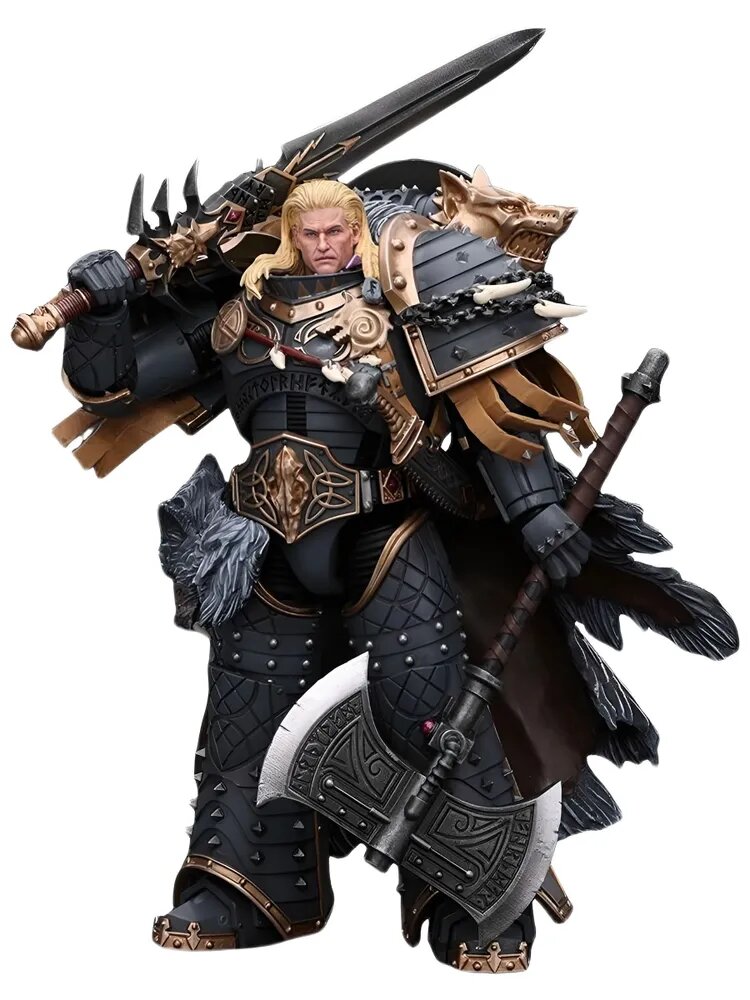 JOYTOY Warhammer 30K Голландский космический волк Леман Расс командующий 6 м корпусом Фигурка 1/18 ABS пластик
