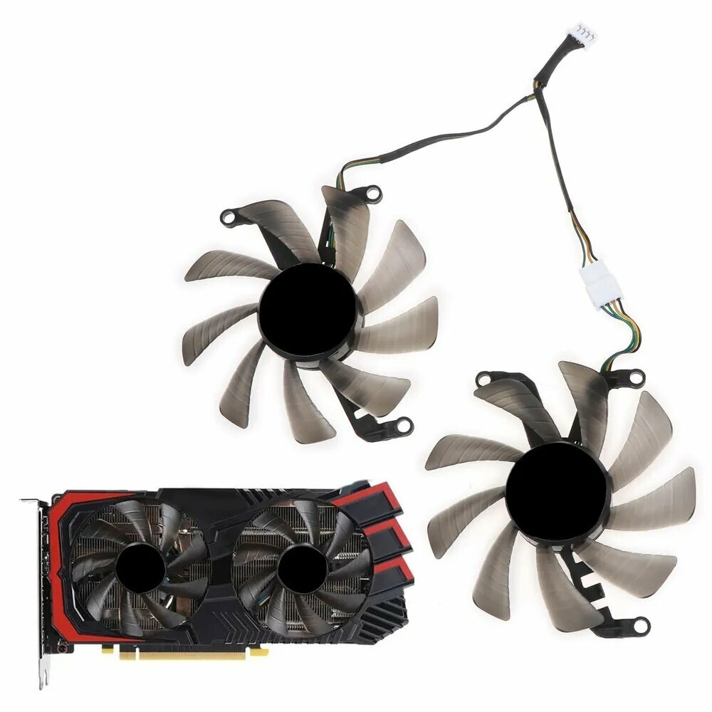 2pc 4pin Card Cooling VGA вентилятор для Gainward RTX2060 6 ГБ 20