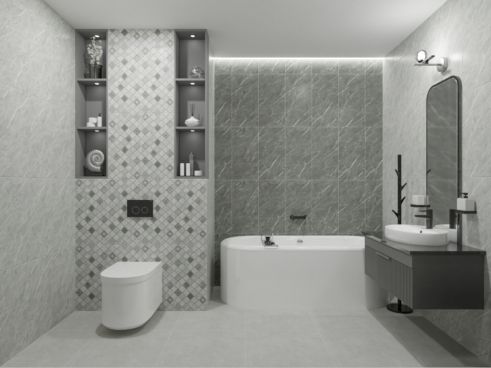 Плитка Настенная Azori Breccia Arabesco 31,5Х63 см 1,79 м²