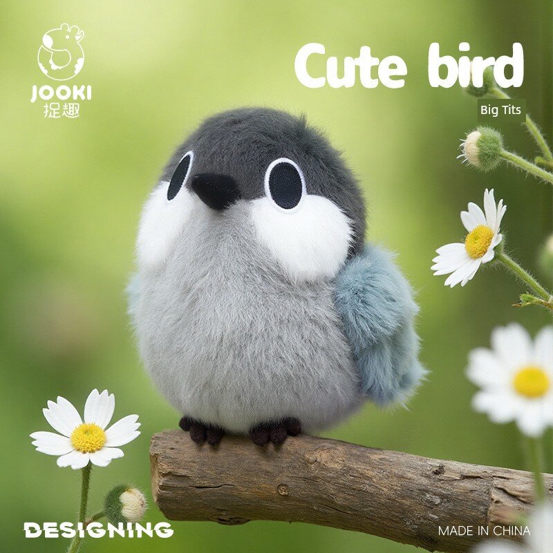 Настоящая плюшевая игрушка-птичка Фуркотал, милая кукла, подушка для сна, маленькая игрушка для девочек, подарок