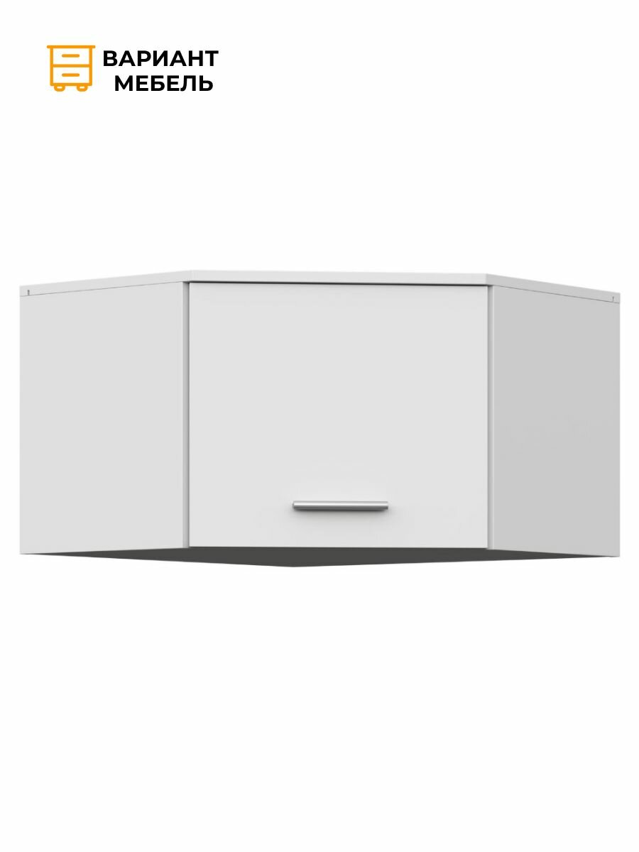 Антресоль на шкаф угловая Freya белая