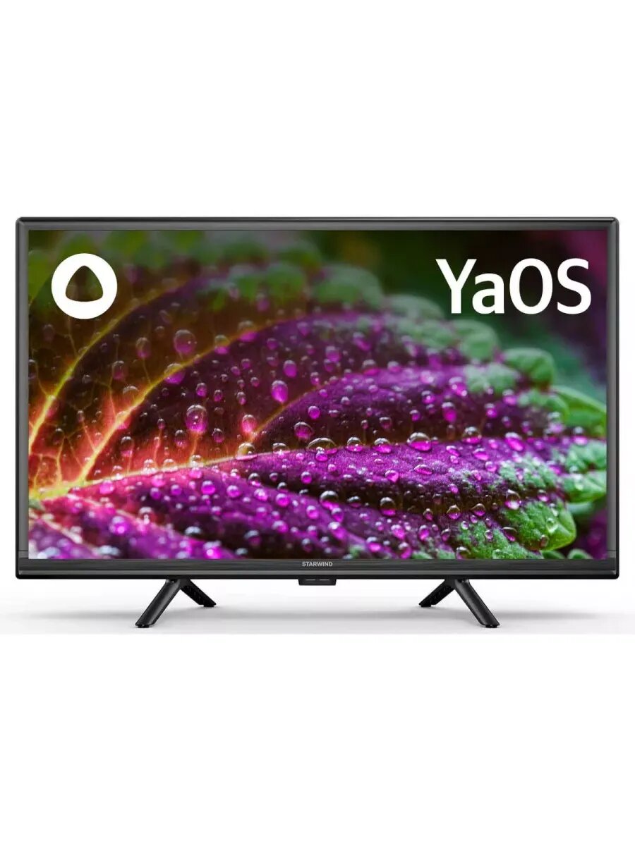 ЖК-телевизор Starwind SW-LED24SG304 черный, 24 дюйма, HD 1366×768, Алиса