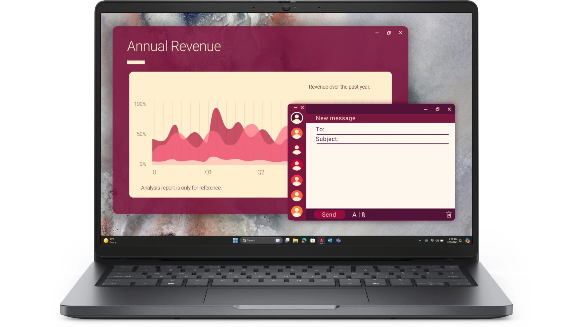 Ноутбук Dell Pro 14 Ul5 220U/16Gb/SSD512Gb/14"/WVA/FHD+/Lin/grey