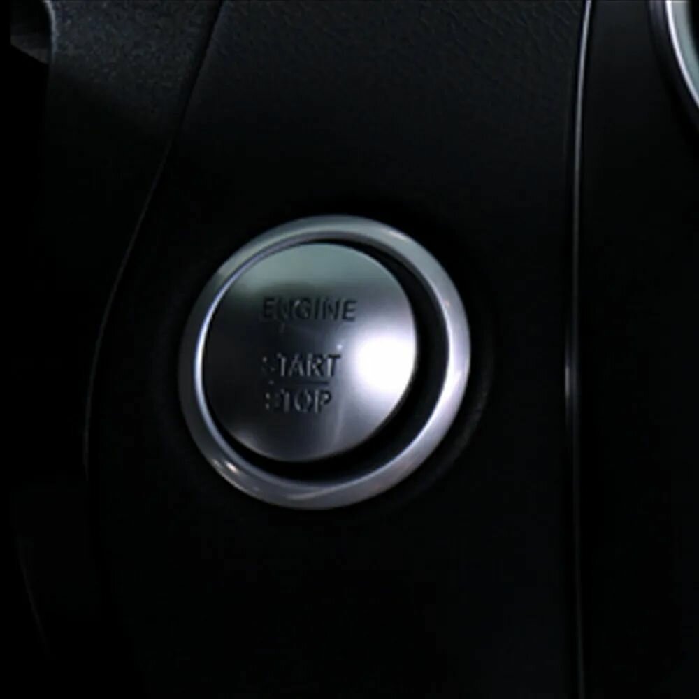 Кнопка запуска двигателя для Mercedes-Benz W164/W251/W204/W205/W221, серебристая, без ключа