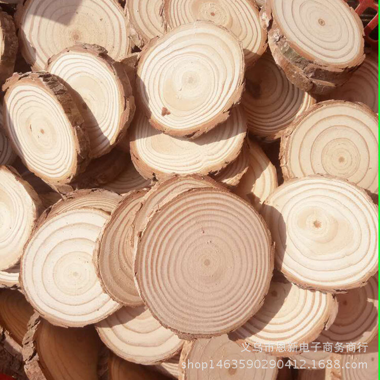 Круглые деревянные срезы DIY ручной работы, двусторонние полированные срезы дерева, декор, логотип, реквизит для фотографии, рождественские круглые деревянные срезы