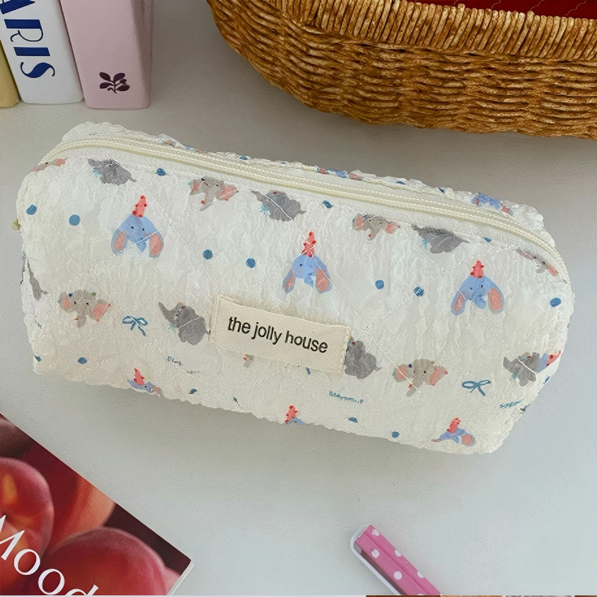 Пенал высокой эстетики в стиле Ins, коробка для канцелярии в корейском стиле, новая модель для девочек средней и начальной школы, большой вместительный пенал