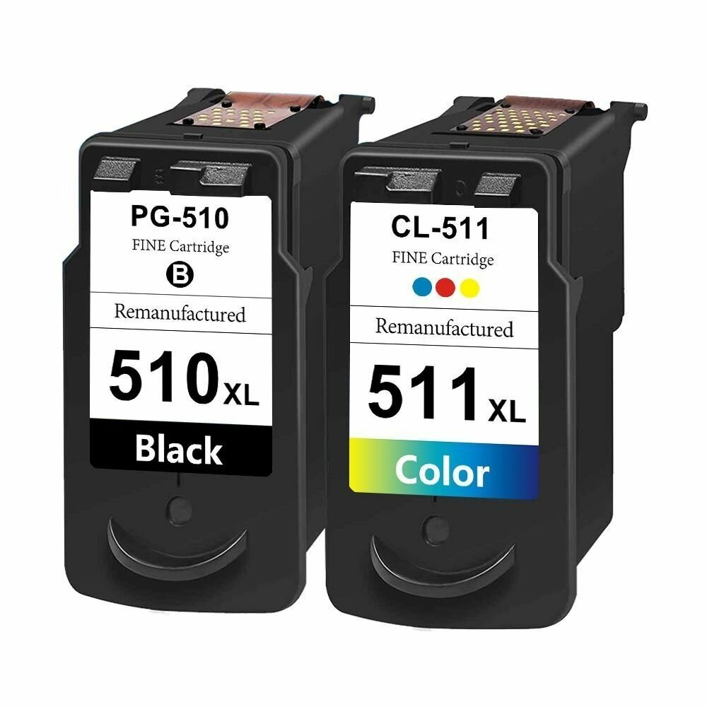 Картриджи с чернилами PG-510XL CL-511XL для Canon Pixma iP2700 MP240 MX320 (1 черный, 1 трехцветный)