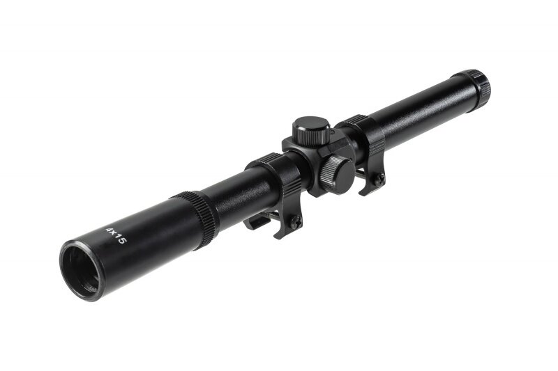 Оптический прицел с кронштейном 4x15 крест без подсветки