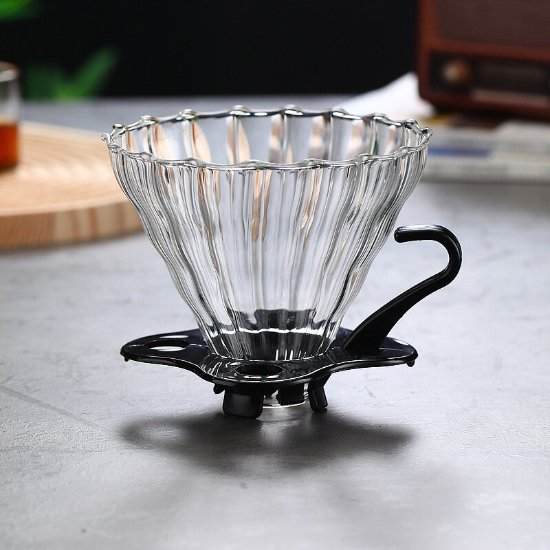 Кофейник, фильтр, чашка, стеклянный набор для совместного использования, фильтр, термостойкий капельный воронка, домашние принадлежности, высококачественный боросиликатный покрытие