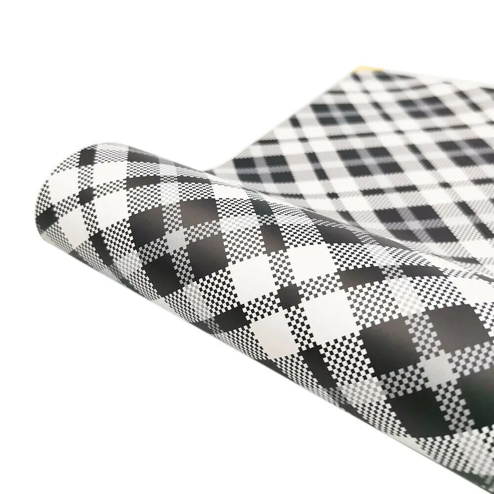 Радужная светоотражающая виниловая пленка для декорирования Серый, 12in x 10in(30x25cm), Plaid White