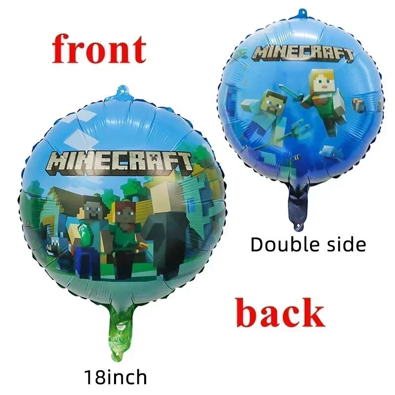 Шарик Minecraft, 18 дюймов, двухсторонний, цвет: 1pcs