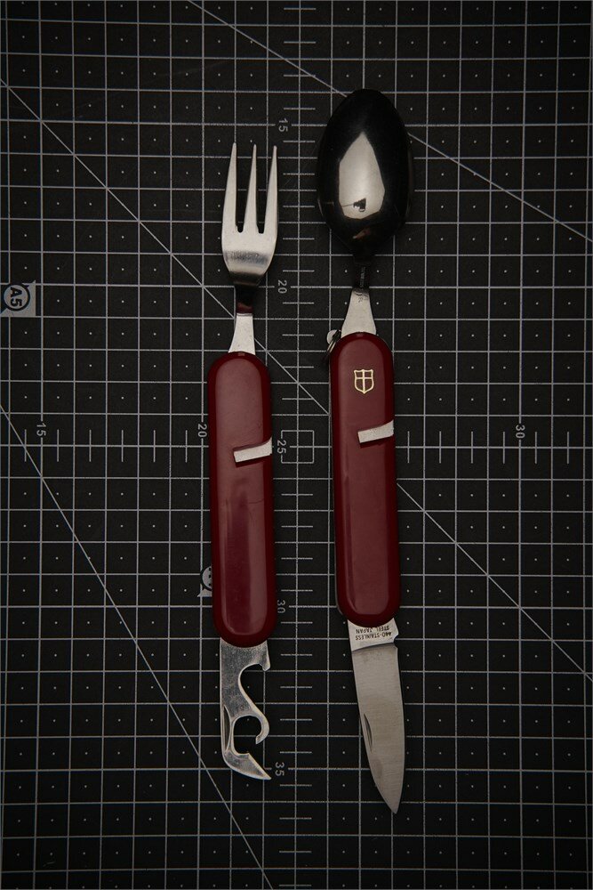 Camping knife Red Нож скл. туристический Кемпинг, 4 предм,50/150, сталь 440С