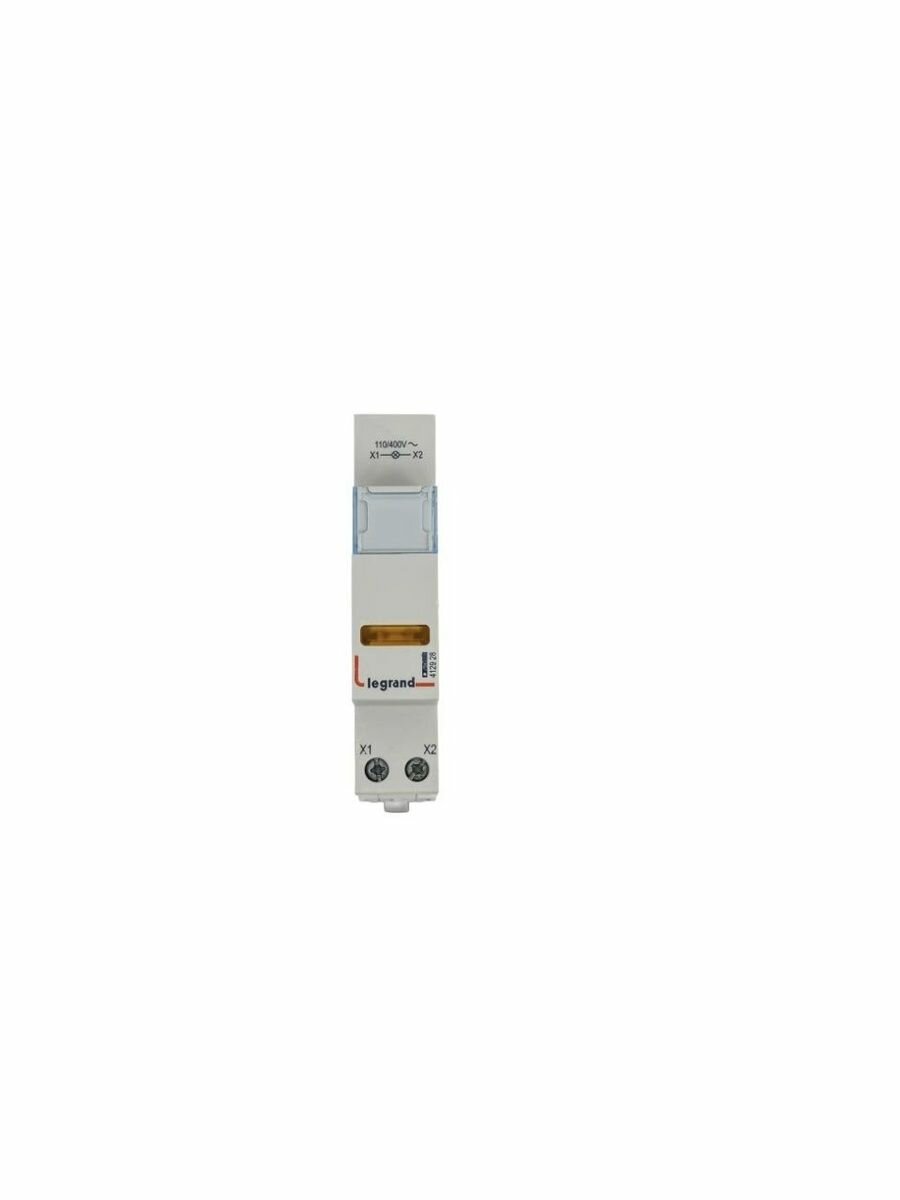 Индикатор модульный Legrand с одной лампой 1xLED жёлтый рассеиватель 110/400В 1модуль 412928