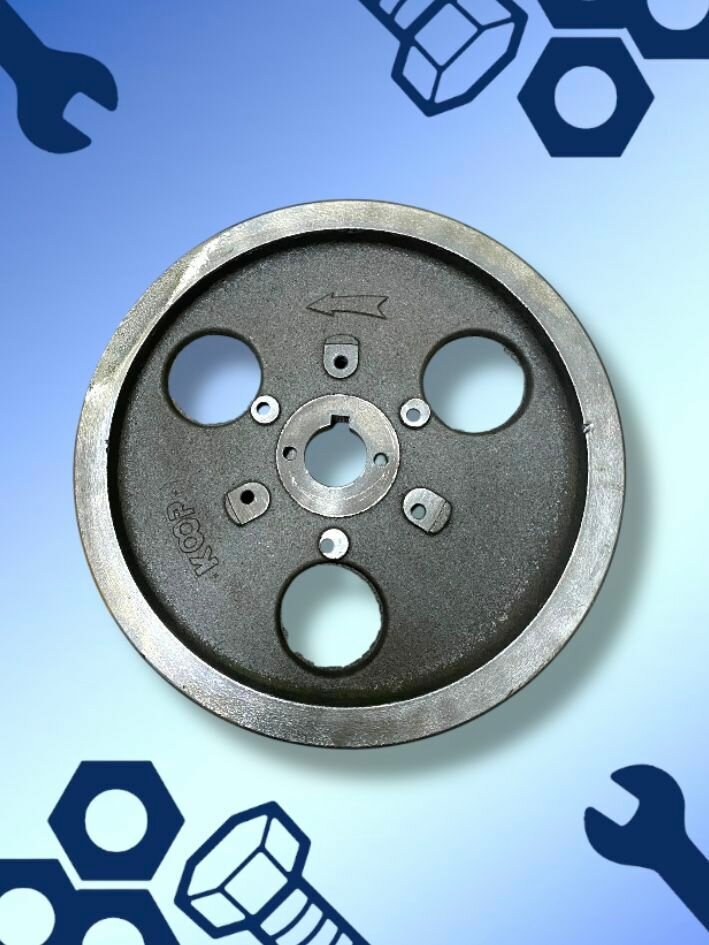 Маховик двигателя R180 D-335 мм на тяжелый мотоблок