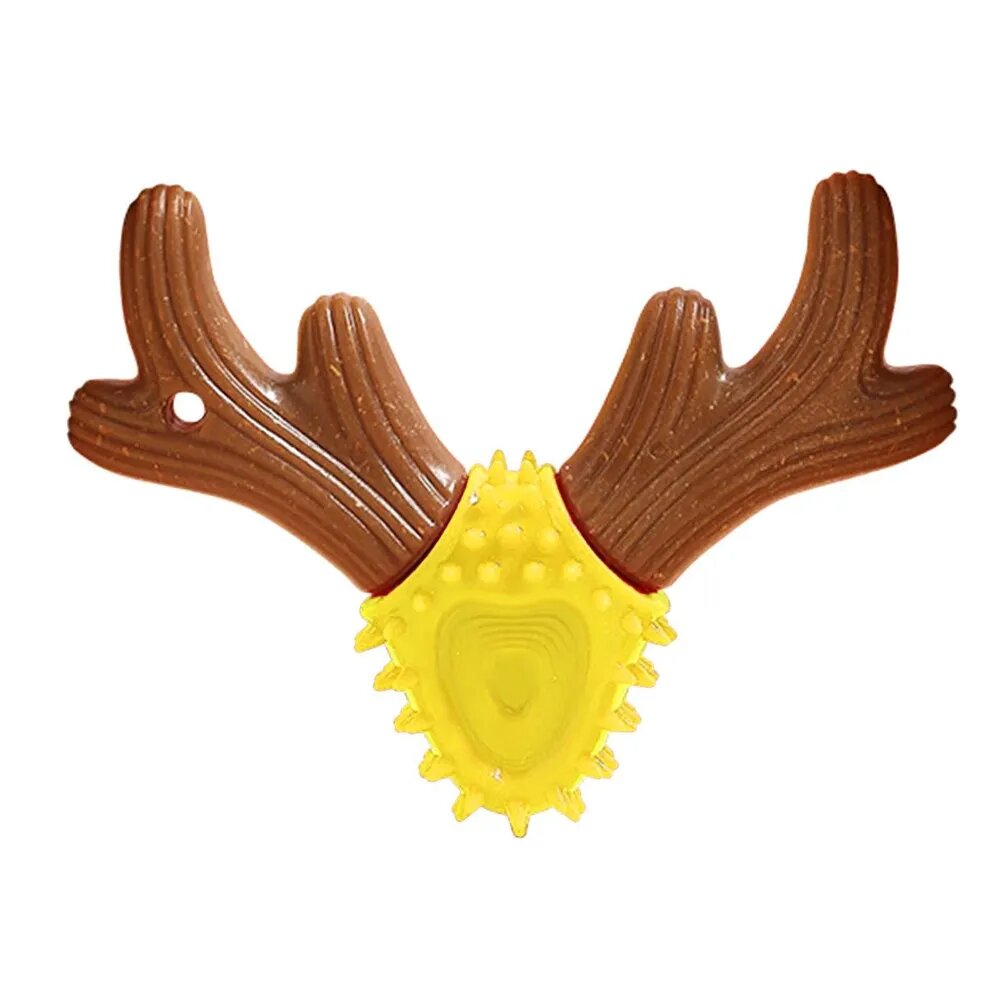 Игрушка-перетяжка для собак, прочная, из ТПР, желтая, для агрессивных грызунов, интерактивная, для тренировок и чистки зубов.