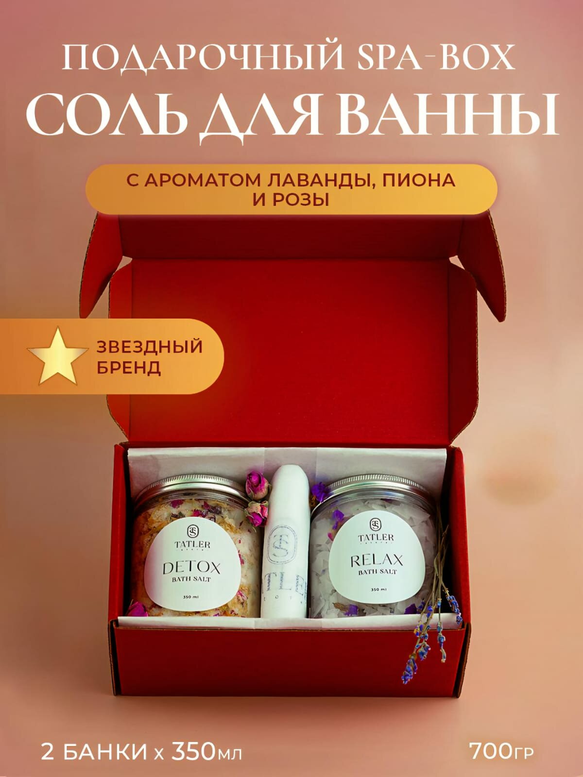 Набор подарочный женский соль для ванны магниевая