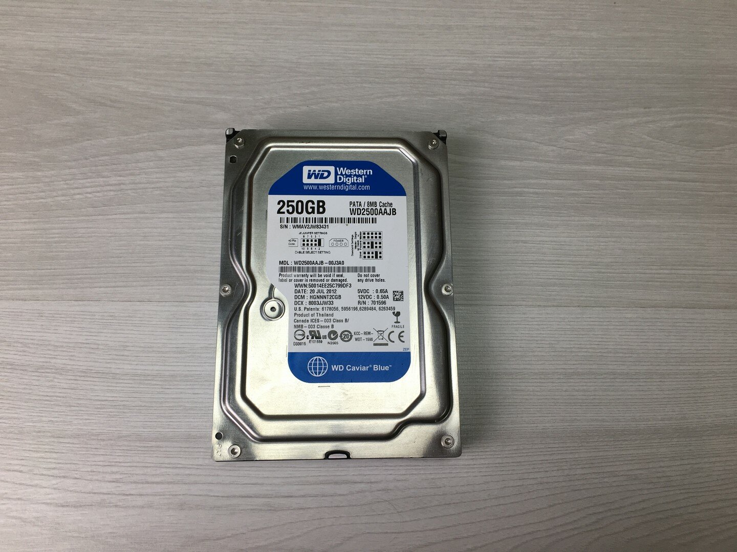 Жесткий диск 3,5" 250 Gb WD WD2500AAJB 7200 rpm IDE