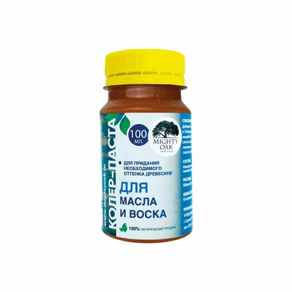 Колер-паста MIGHTY OAK, цвет сосна, 100 мл