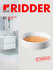 Мыльница RIDDER "Evina" 2029301, бамбуковая, ABS-пластик, круглая, белая