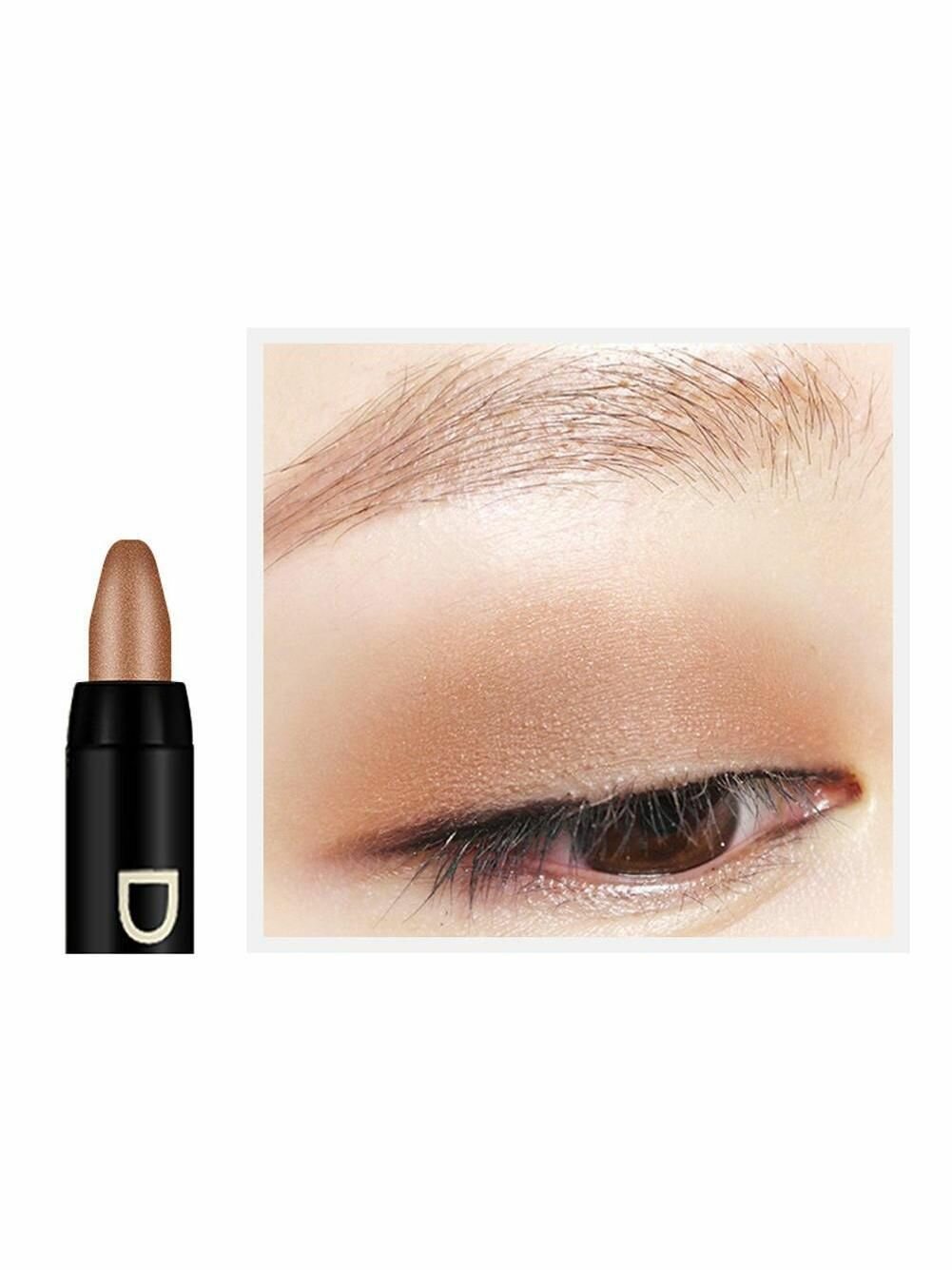 16 цветных водостойких карандашей для глаз с блестками: для век и слизистых, стойкие тени-хайлайтеры