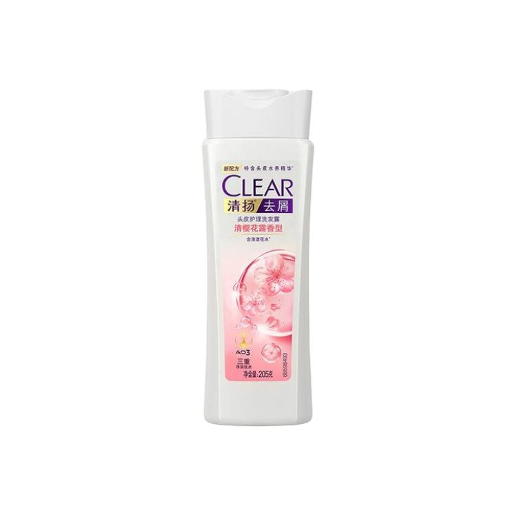 Шампунь унисекс CLEAR с ароматом цветущей сакуры, увлажняющий от перхоти, 205g