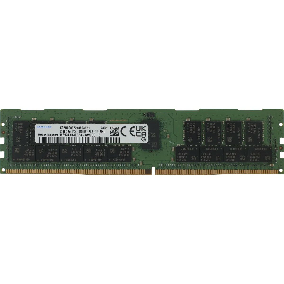 Модуль памяти Samsung DDR4, 1х32ГБ, DIMM ECC (M393A4K40EB3-CWE_pull)