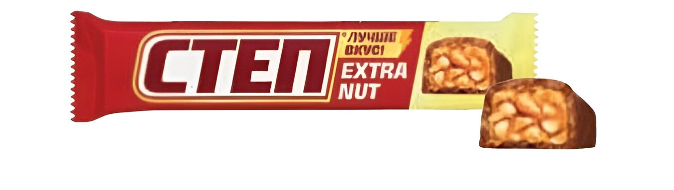 Батончик "Степ" EXTRA NUT конфеты глазированные 25 шт. по 47гр.