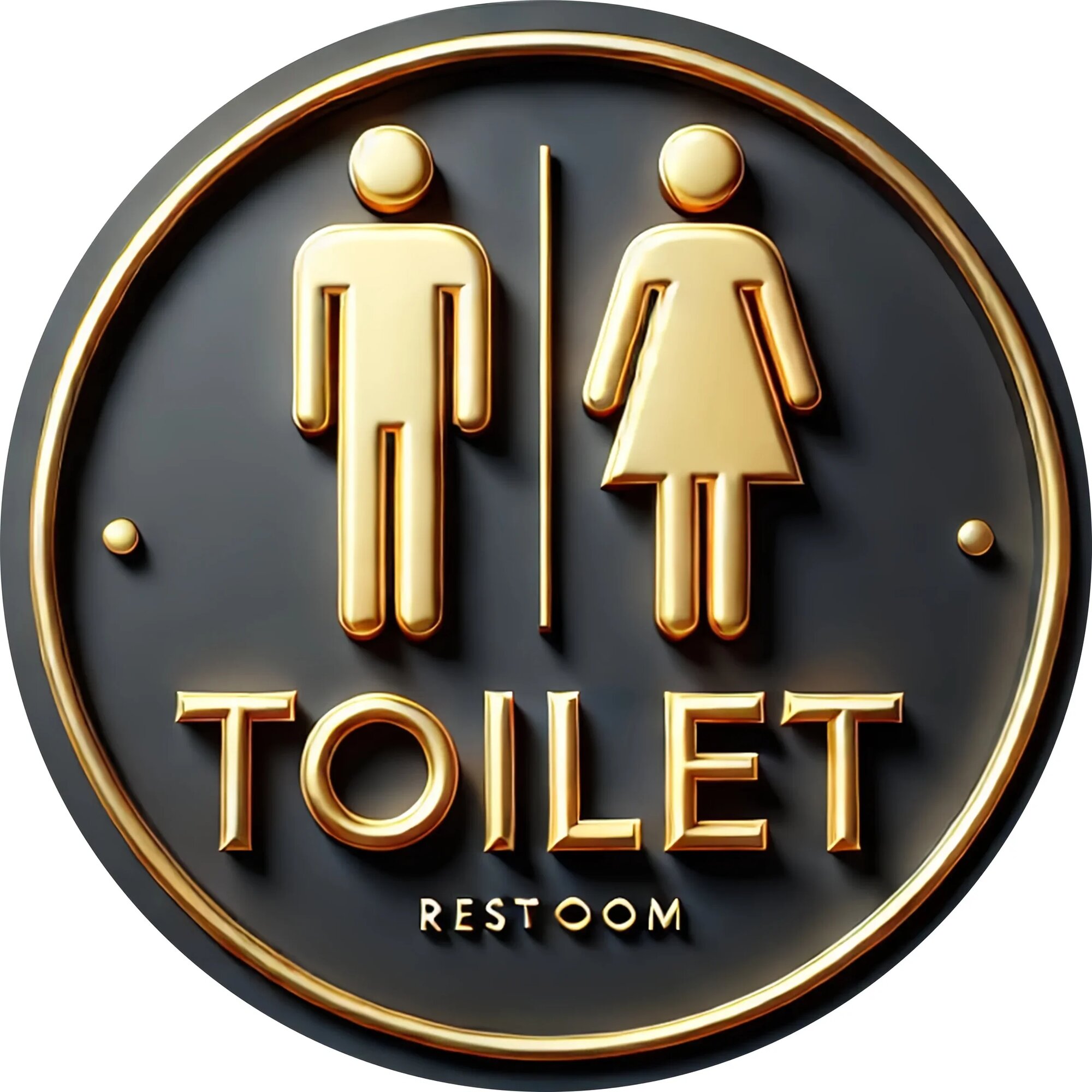 Настенная табличка "Туалет" HELLOYOUNG