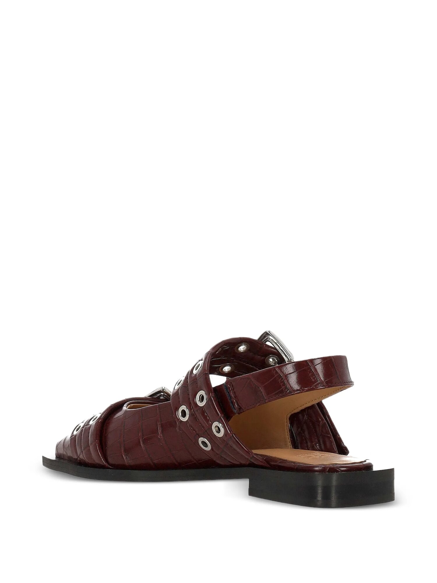 Балетки GANNI Buckle ballet flats, размер 38, фиолетовый — фото 1