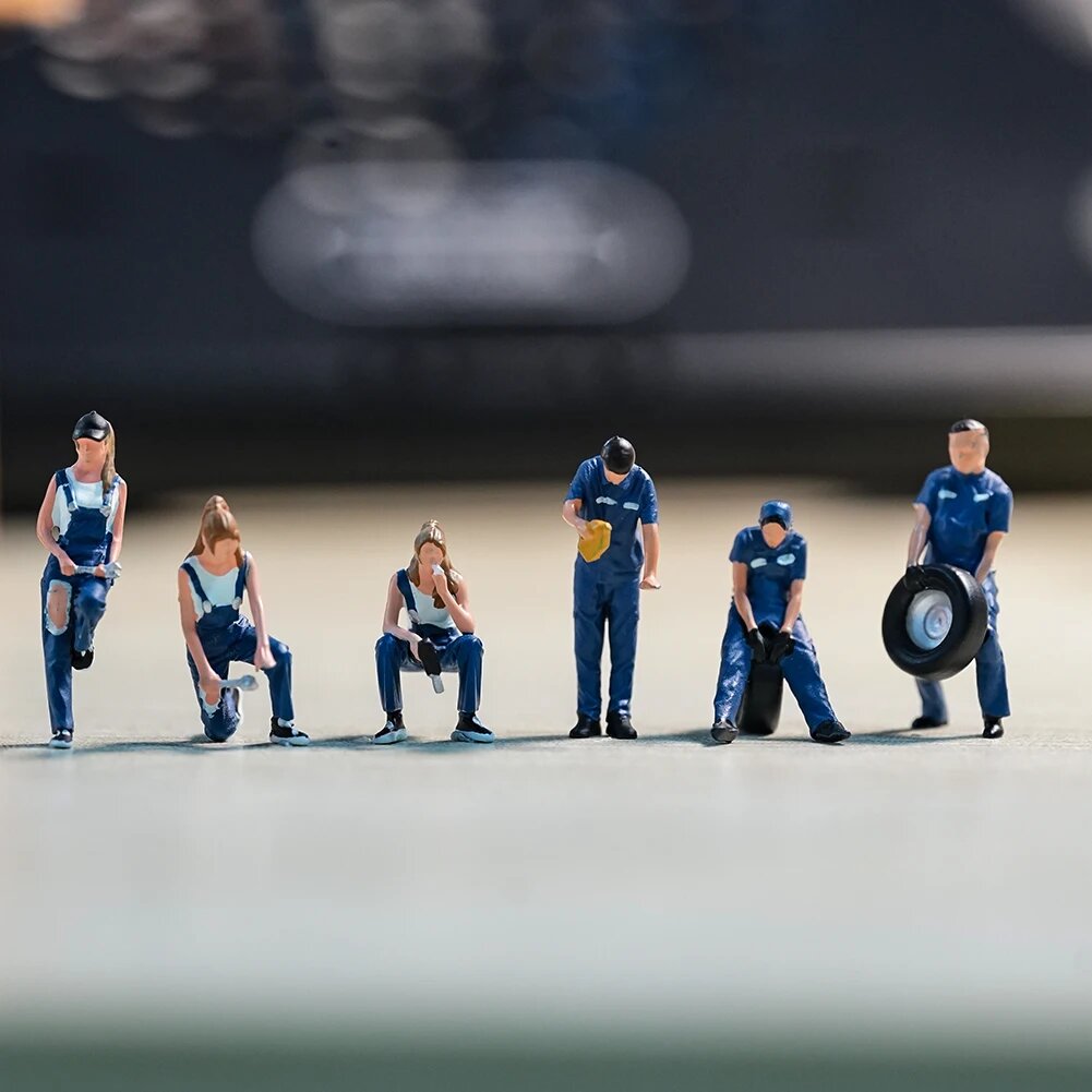 Миниатюрные фигурки MAK 1/64 Синий, Painted Set 13