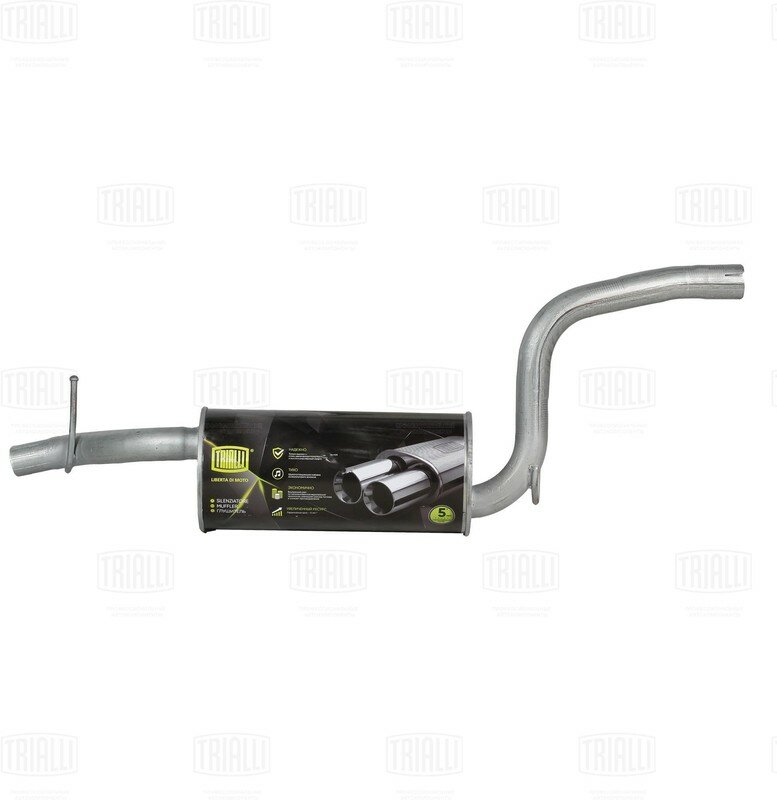Глушитель основной TRIALLI EMM 1002 Ford Focus II 05-> 1.6i, 2.0i, материал алюминий