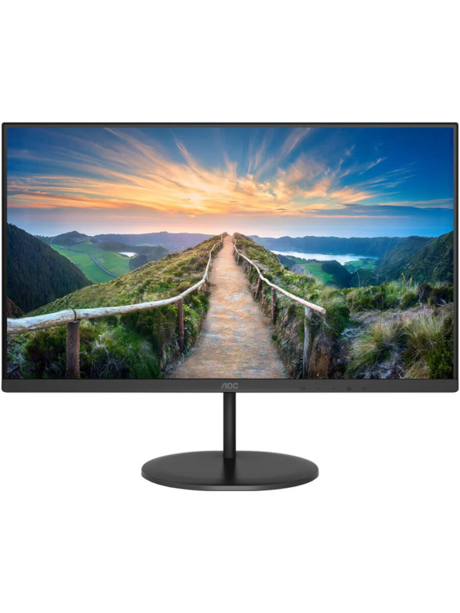 Монитор 23.8" AOC Value Line Q24V4EA, 2560х1440, 75 Гц, IPS, черный