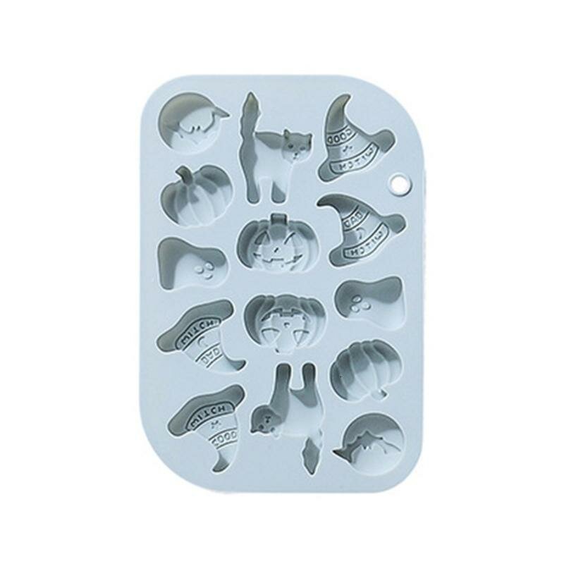 Силиконовая форма для тыквы и летучей мыши, Синий