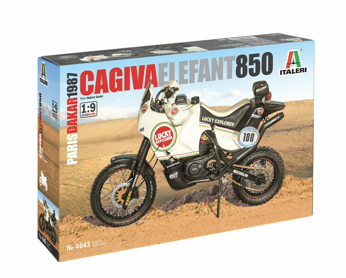 Сборная модель "Автомобили и мотоциклы Cagiva Elefant 850 - 1987" (1:9), артикул 4643