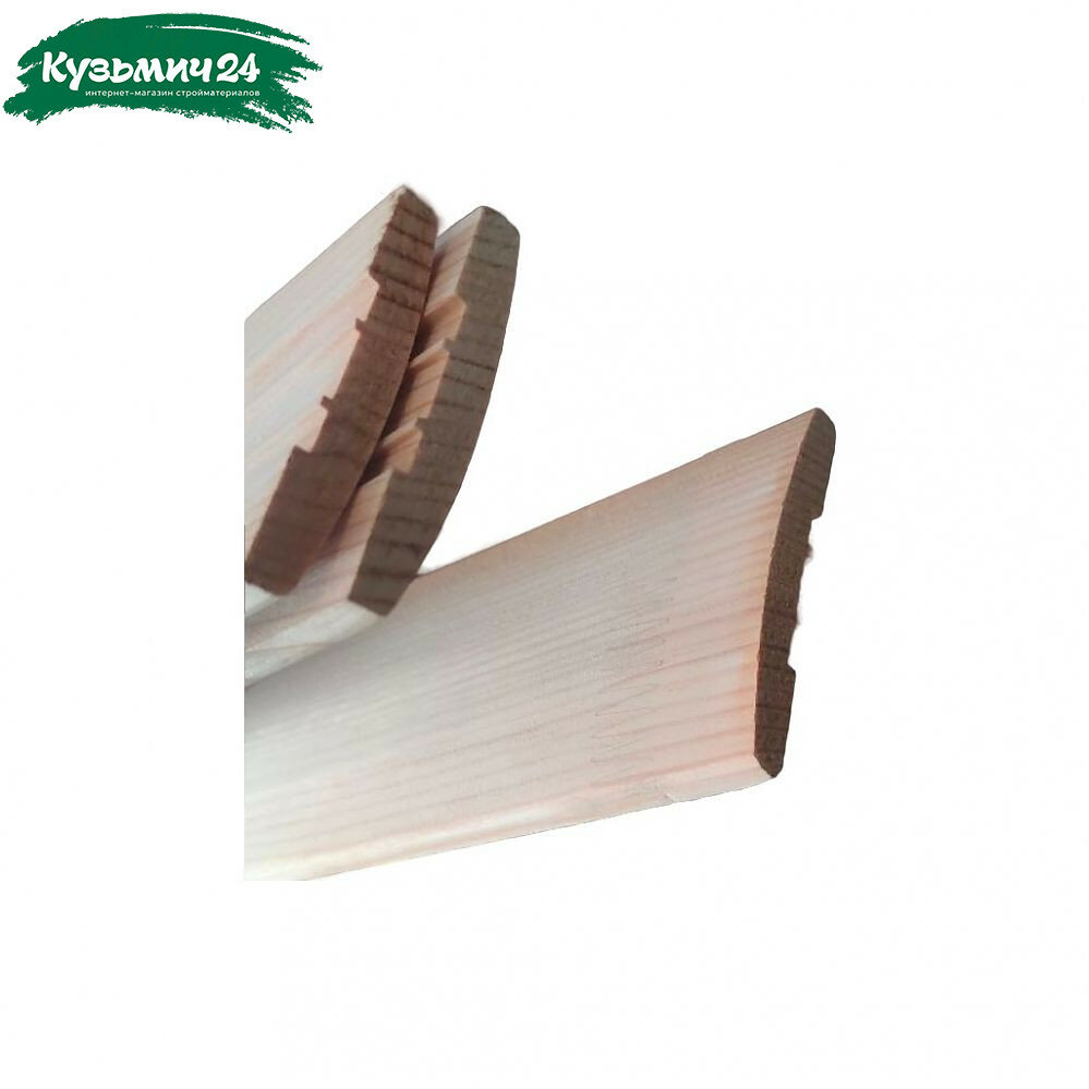 Наличник гладкий полукруглый, Хвойные породы, 20х70х2200 мм, деревянный, для двери