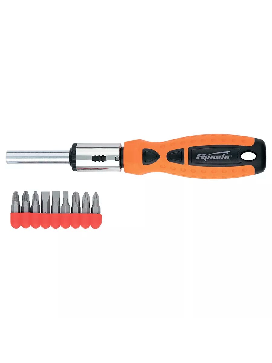 Отвертка реверсивная с набором бит 9 шт