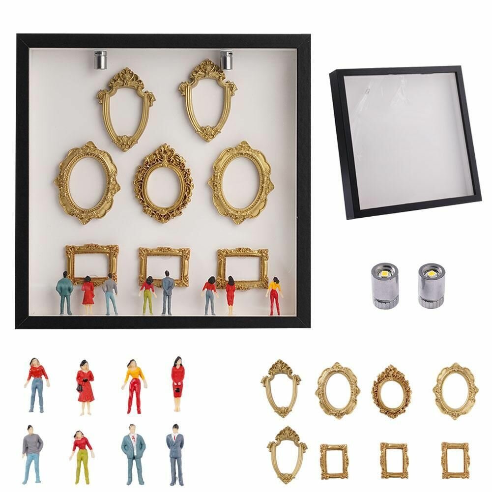 Мини-музей альбом, силуэтная шкатулка для вечной памяти