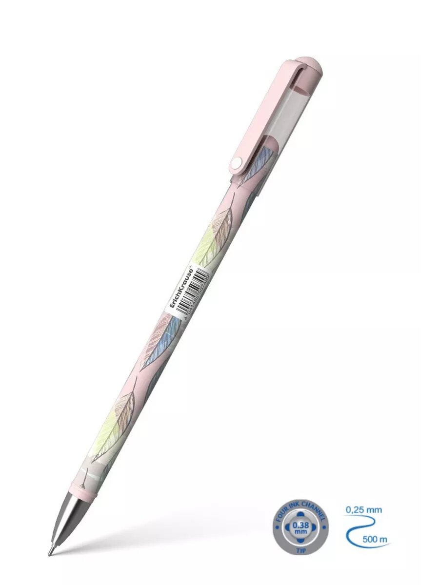 Ручка гелевая ColorTouch Flora, цвет чернил синий