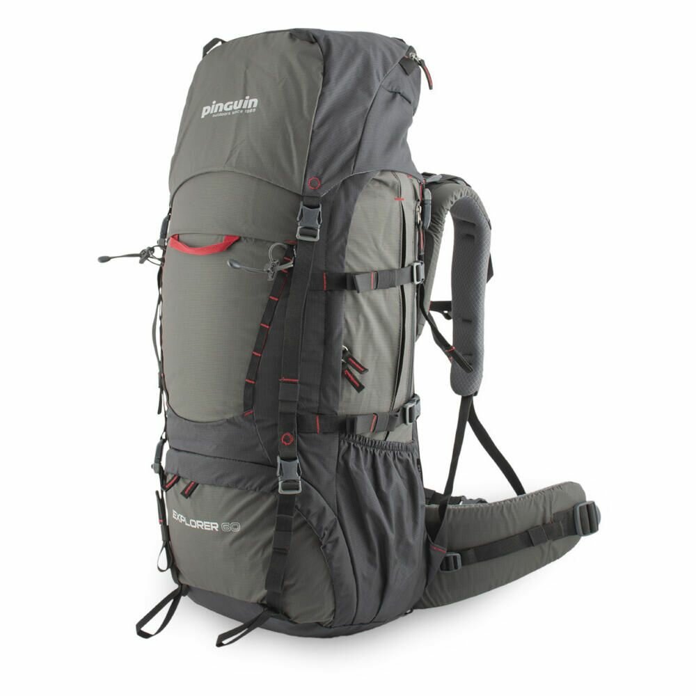 Трекинговый рюкзак Pinguin Explorer, Decathlon, Цвет: Черное, Размер: 60 л