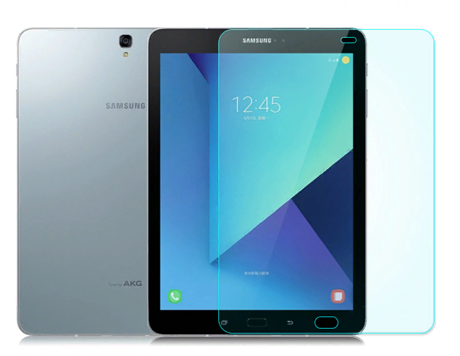 Защитное противоударное стекло MyPads для Samsung Galaxy Tab S2 9.7 SM-T810/T815 с олеофобным покрытием