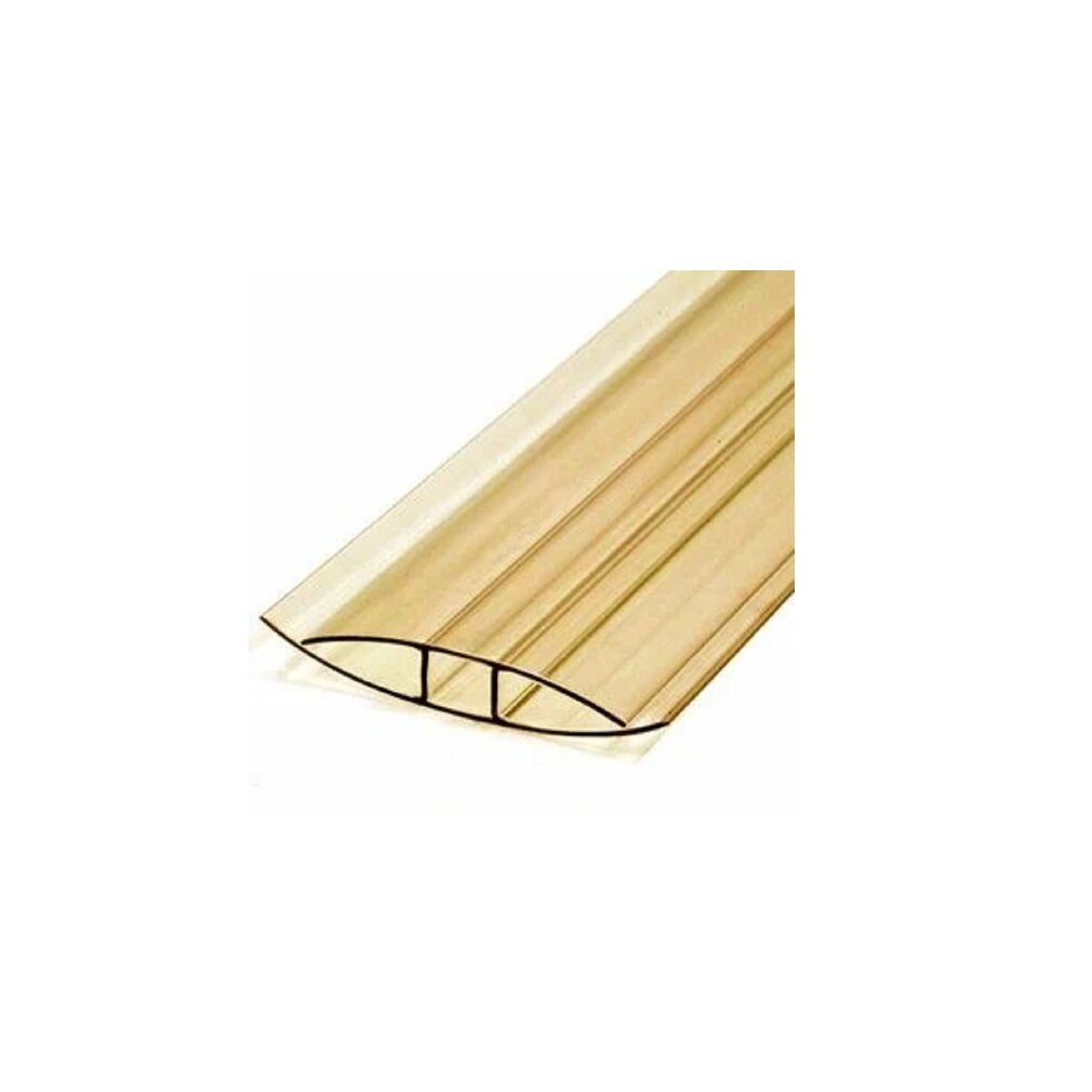 Профиль HP соединительный коричневый для поликарбоната 8мм (6м)