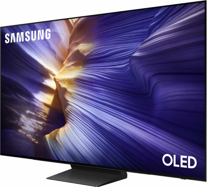 Телевизор OLED Samsung QE77S90FAEXRU, 4K Ultra HD, 120 Гц, Smart TV, черный графит — фото 1