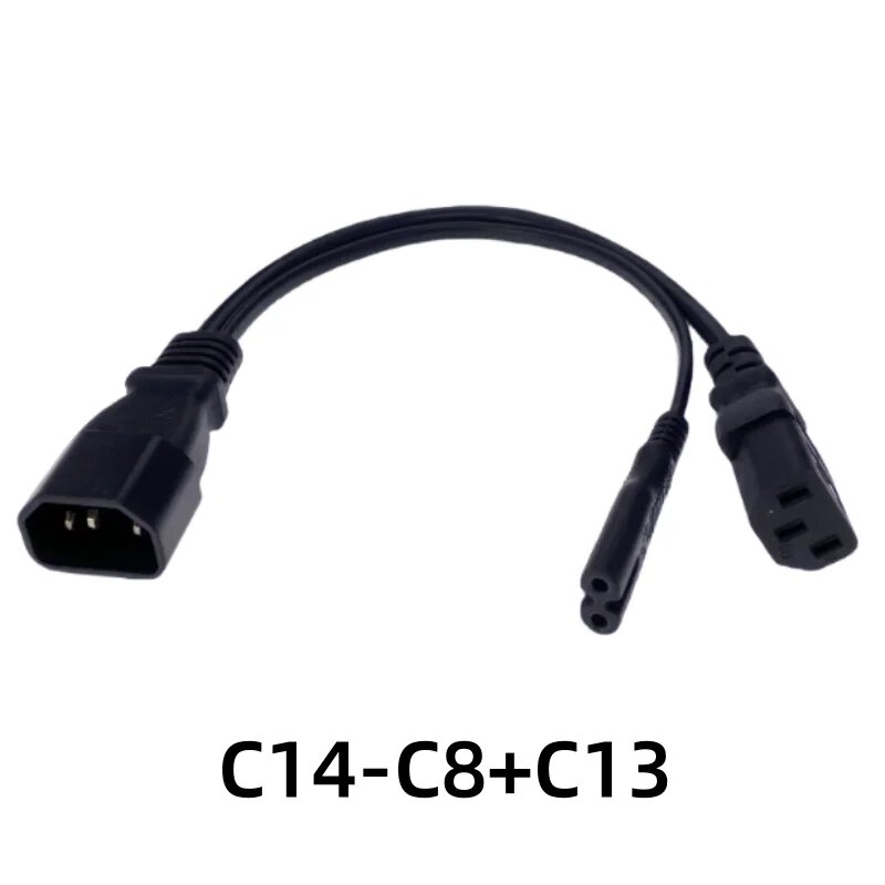 Разветвитель C14 на C8+C13, черный