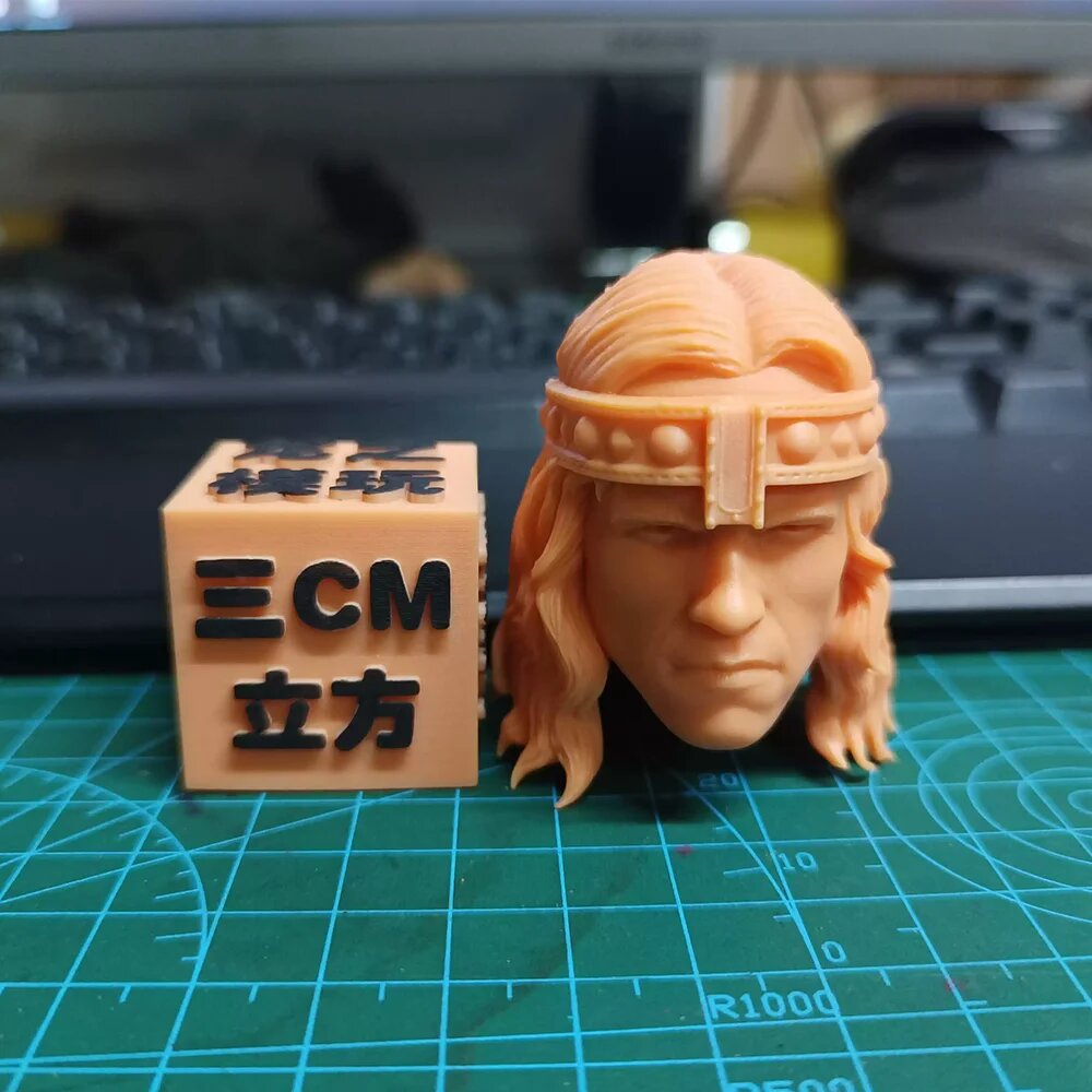 Неокрашенная головка Conan 1/6, 1/12, 1/18, Uncolored Head A