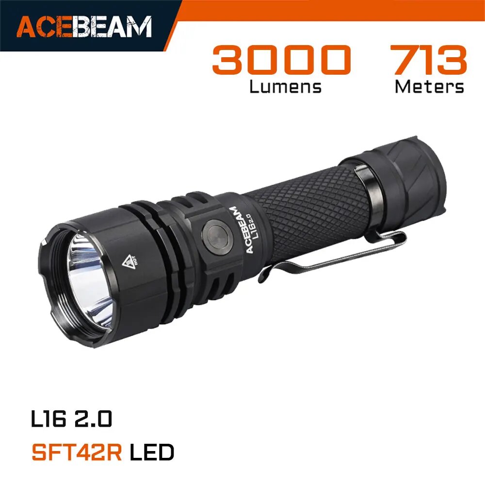 ACEBEAM L16 2.0 SFT42R тактический фонарь 3000 люмен Camo SFT42R 6500k