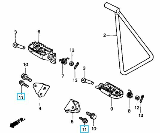 Болт, фланец, 8х24; Артикул Honda: 90101KZ3J50 (Оригинал)