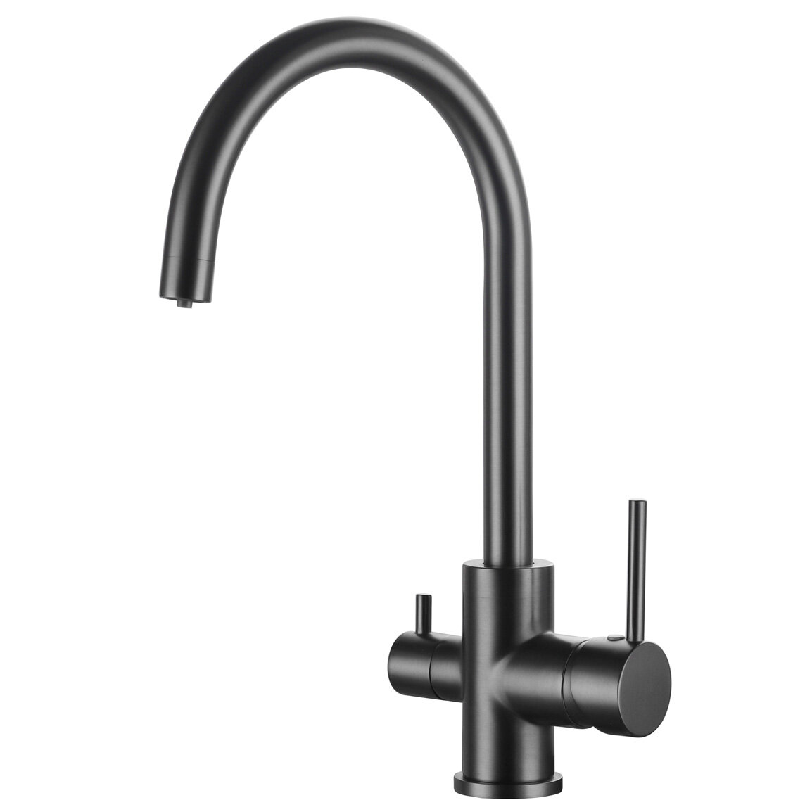 Смеситель для кухни Kaiser Merkur 26744-15 вороненая сталь